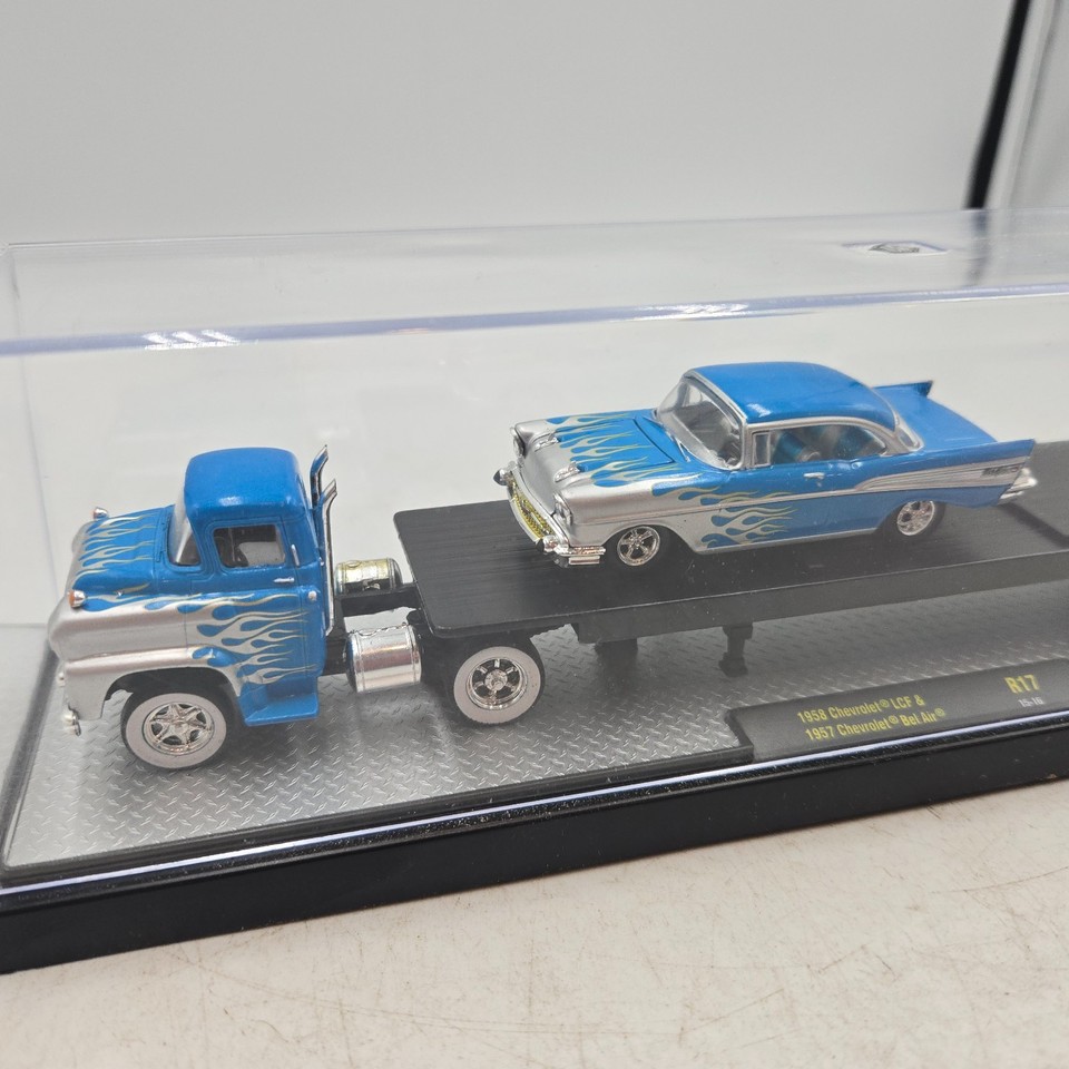 M2 Machines R17 Auto Haulers 1958 Chevrolet LCF & 1957 Chevy Bel Air ...