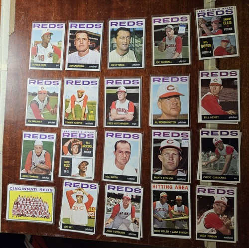 1964 Cincinnati Reds Lot of at least 35 commons/minor stars sleeved | eBay