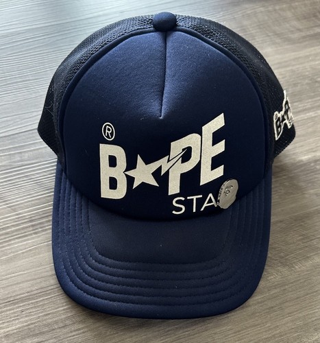 BAPE Sta Mesh Trucker Cap Navy One size | eBay