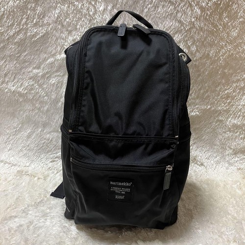 marimekko m615 Marimekko Buddy Nylon Backpack Black Excellent Condition Fashion | eBay