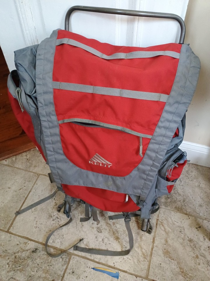 Kelty Tioga Classic 5000 External Frame Hiking Backpacking Backpack Red ...