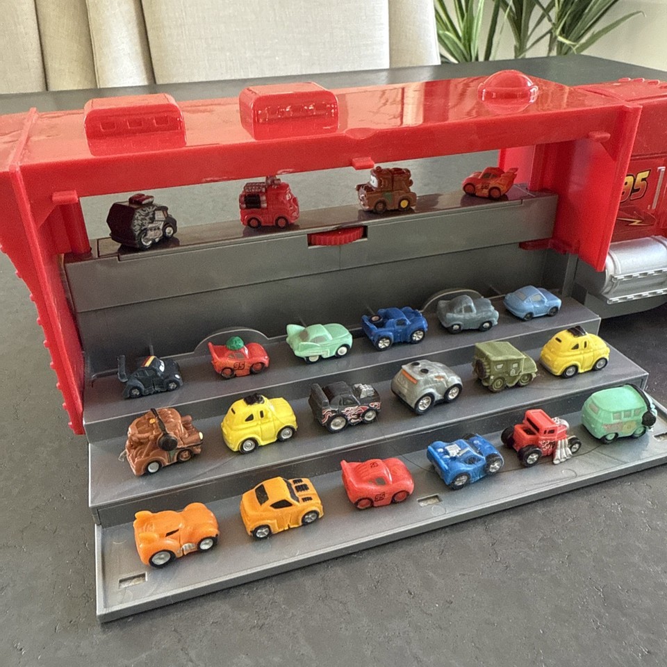 Squinkies Disney Pixar Cars Squishy Mini Toys Car Lot of 40 + Mack ...