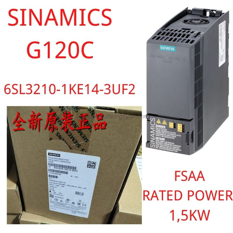 6SL3210-1KE14-3UF2 new SINAMICS G120C FSAA RATED POWER 1,5KW,DHL OR ...
