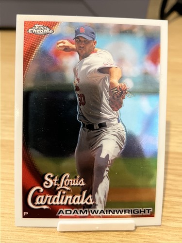 2010 Topps Chrome St. Louis Cardinals Baseball Card #43 Adam Wainwright ...