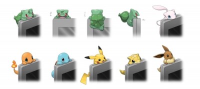 Anime pok mon bulbasaur charmander eevee mew pikachu Stitched Gaming ...