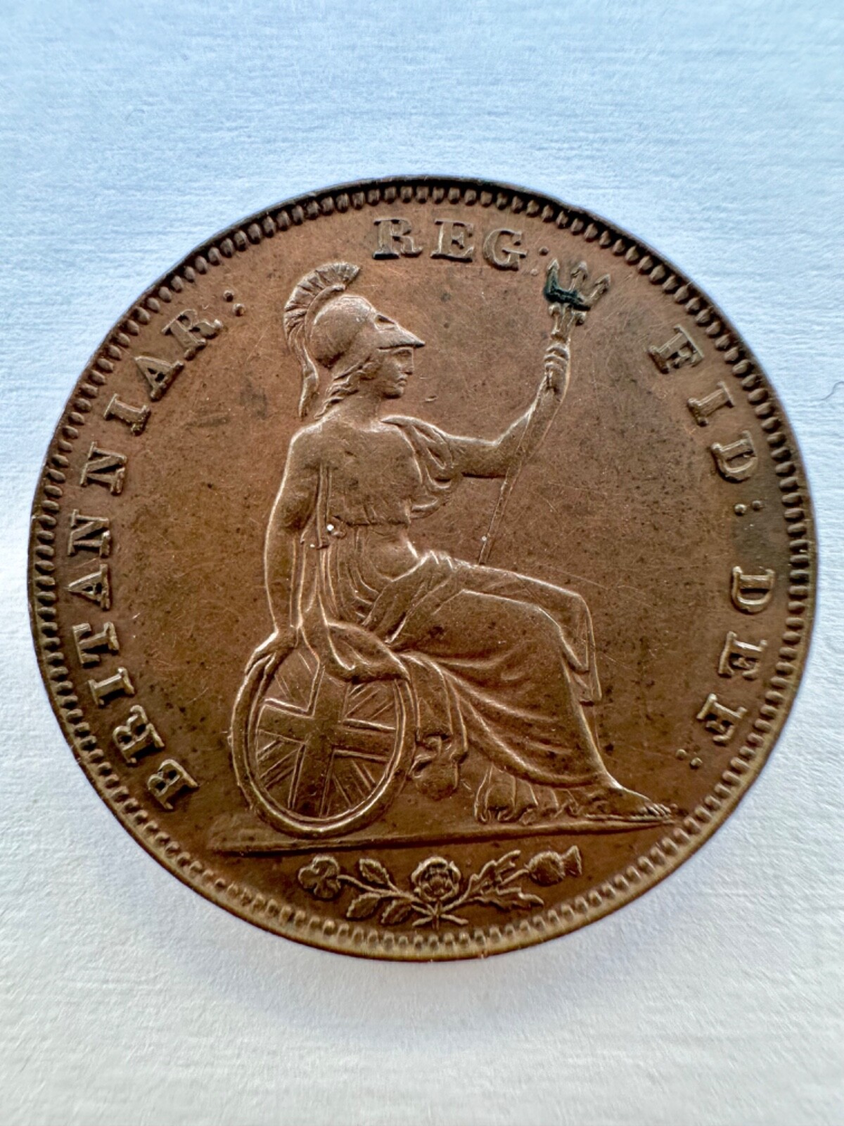 1845 Farthing - Victoria British copper Coin High Grade *425 | eBay