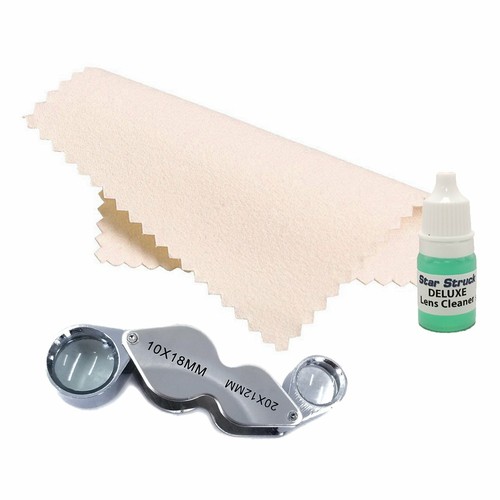 NEW 10X 20X Triplet Coin Jewelry Eye Loupe Magnifier Jewelers Diamond ...