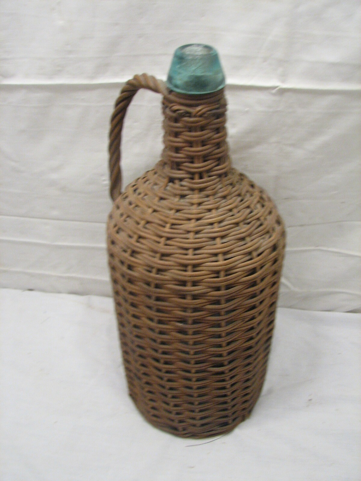 Vintage Wicker Covered Rattan Handled Bottle Demijohn Whiskey 1 Gal | eBay