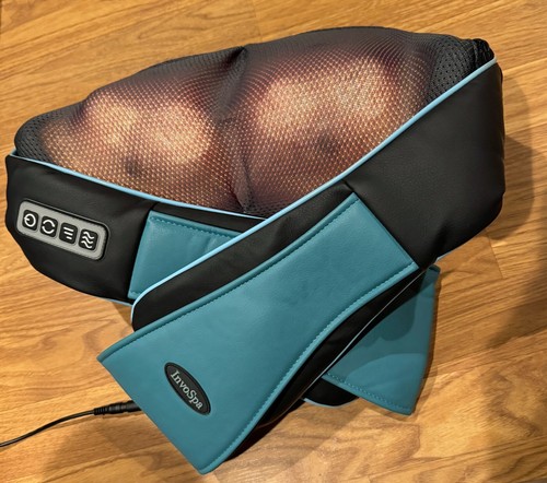 InvoSpa Shiatsu Back Shoulder and Neck Massager with Heat - Deep Tissue ...