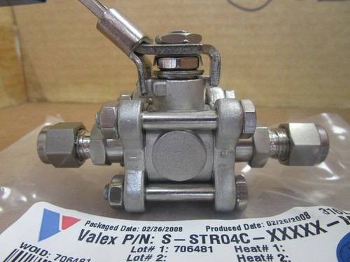 Valex Stainless S/S Steel Ball Valve S-STR04C-XXXXX-MB 706481 1/2" New ...