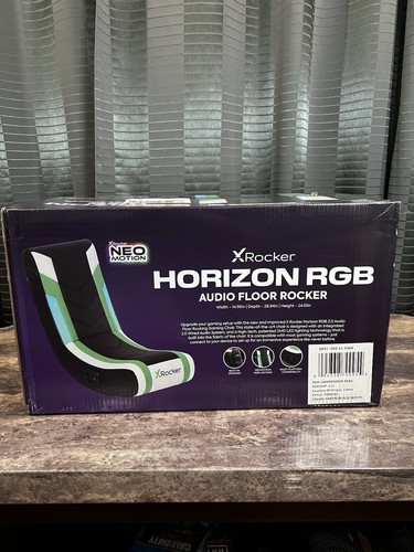 X Rocker Horizon RGB Lighting 2.0 Wired Floor Rocker Gaming Chair, BNWT ...