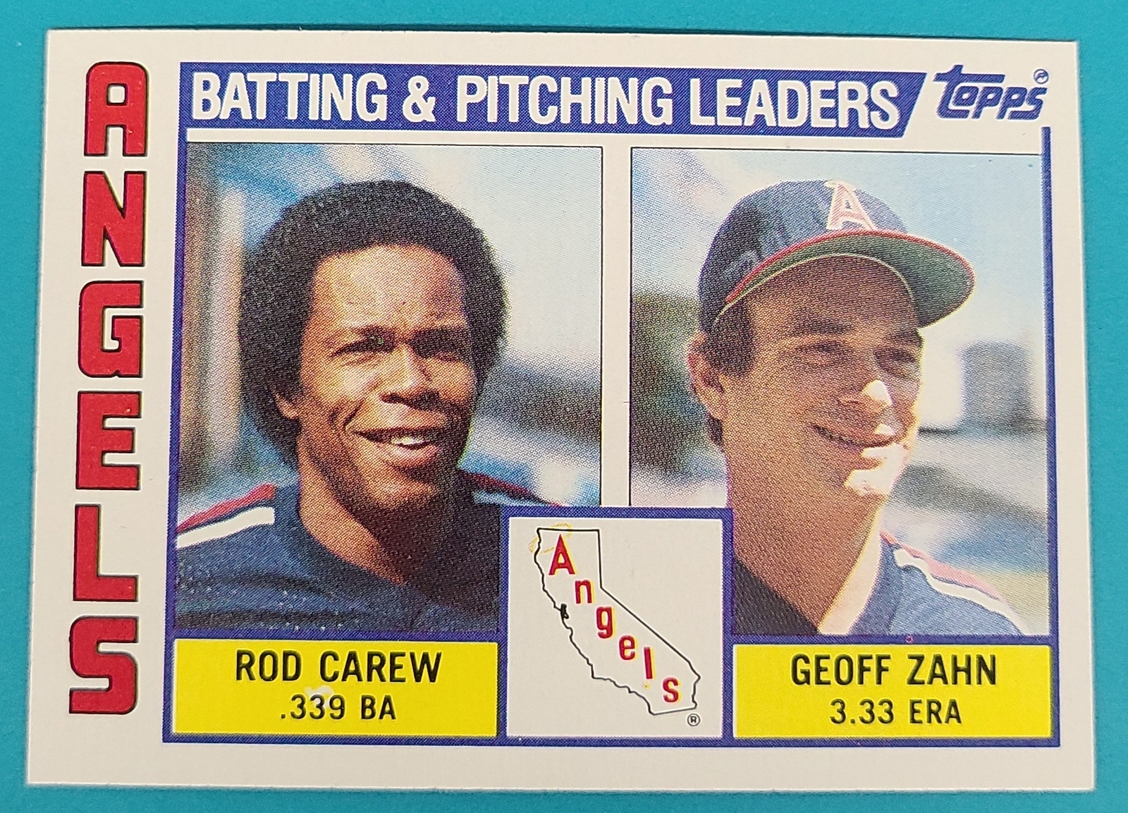 1984 Topps #276 Angels TL CL Rod Carew / Geoff Zahn Baseball Card T3 | eBay