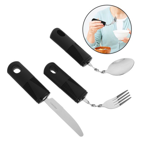 3 Pcs Anti-shake Tableware Elderly Spoon Adaptive Utensils for ...