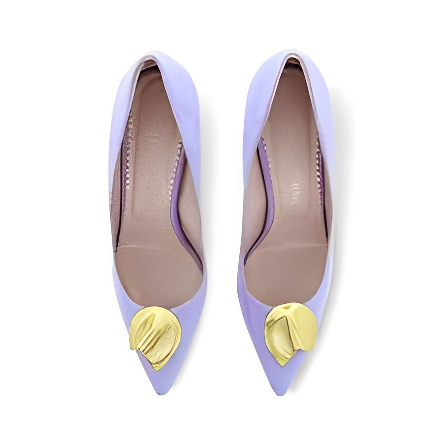 Mary Ching Designer Wendy 50 Stiletto Shoes in Lilac Suede Size 37 UK 4 ...
