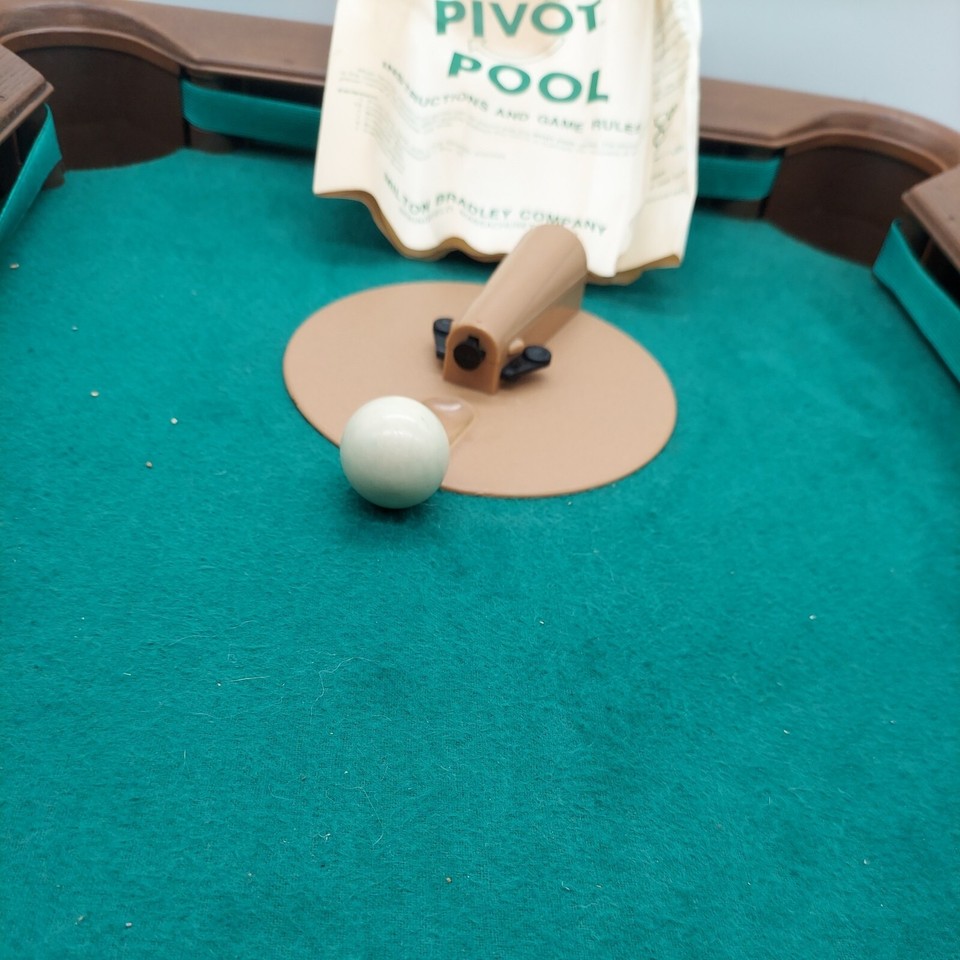 1972 Pivot Pool Tabletop Game & Original Box Milton Bradley 100% ...