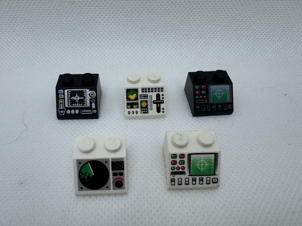 LEGO Control Panel Computer Screen Radar Lot- Printed 2x2 slope- City ...