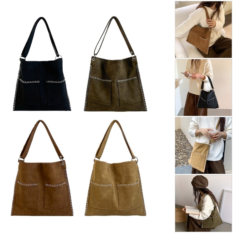 Fashionable Undrearm Bag Roomy Interior Soft Suedes Work Commuters ...