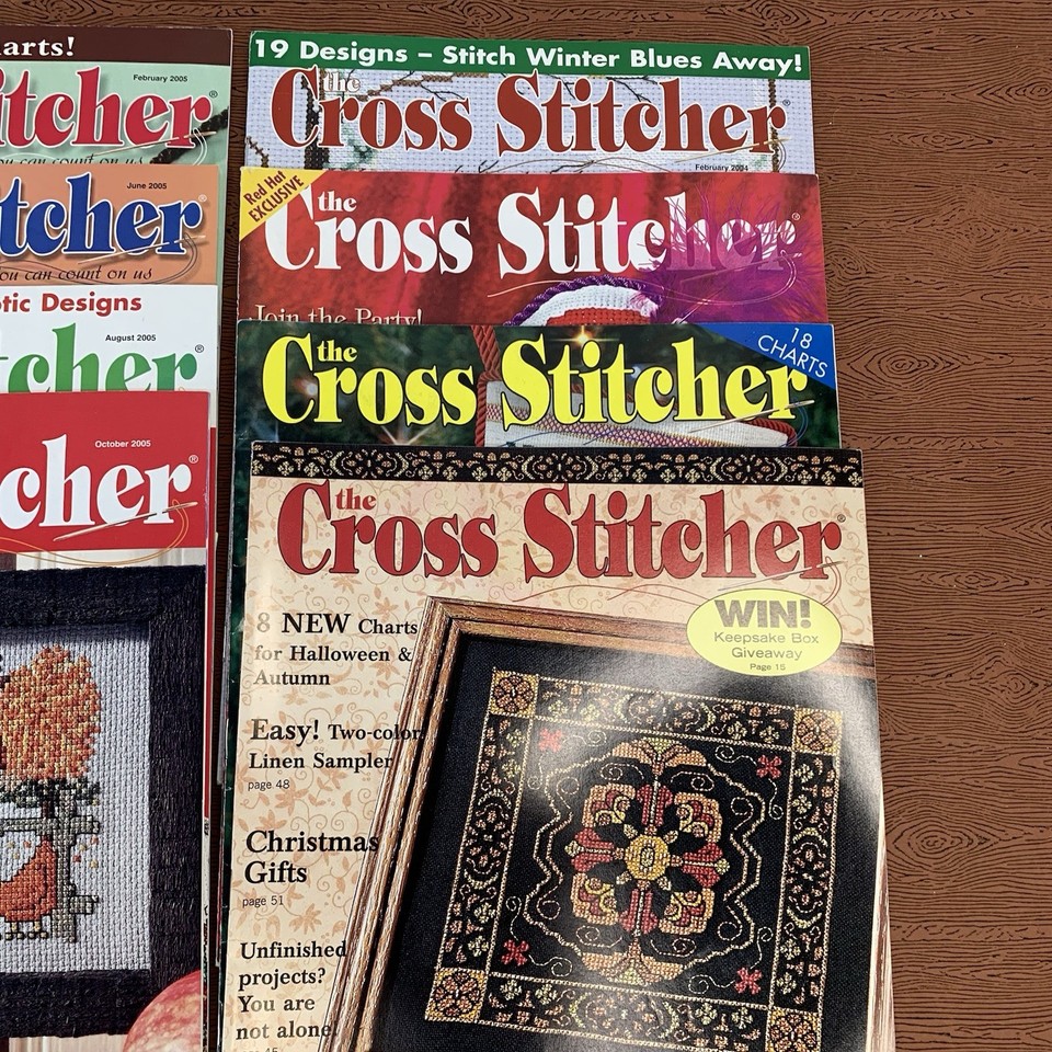 Lot of 15 Cross Stitch Magazines Mixed Issues 13 The Cross Stitcher + 2 ...