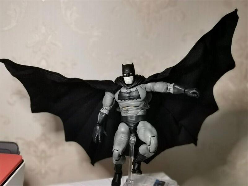 1/12 Custom Wired Cloth Cape for Mafex Batman Model Toy Collectibles No ...