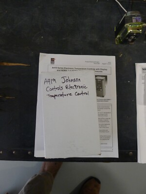 Johnson Temperature controller A419 W/ Probe | eBay