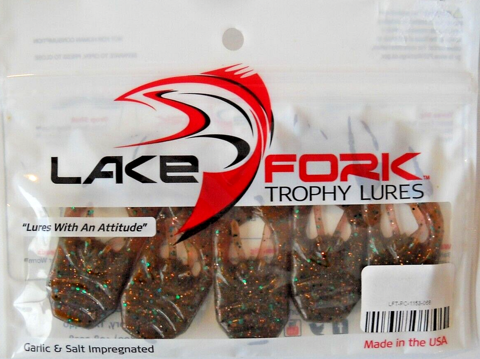 Lot of 3 Lake Fork Trophy Lures 3.5" PIG CLAW - Choose Color | eBay