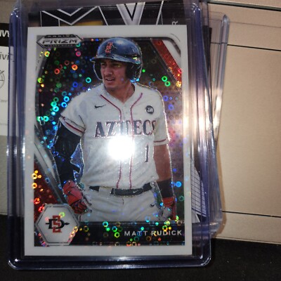 2021 PANINI PRIZM DRAFT PICKS SPECKLE REFRACTOR PDP216 MATT RUDICK RC ...