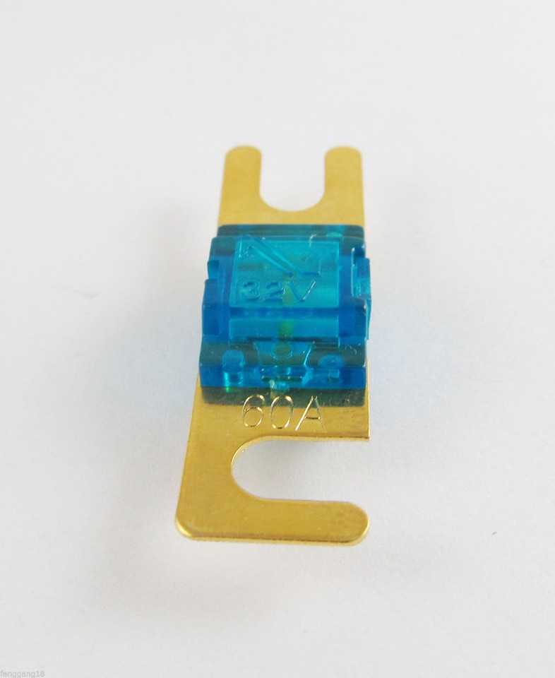 1pcs Gold Plated Car Audio AFS Mini ANL Fuse Auto Stud Fuses 32V 60A 60 ...