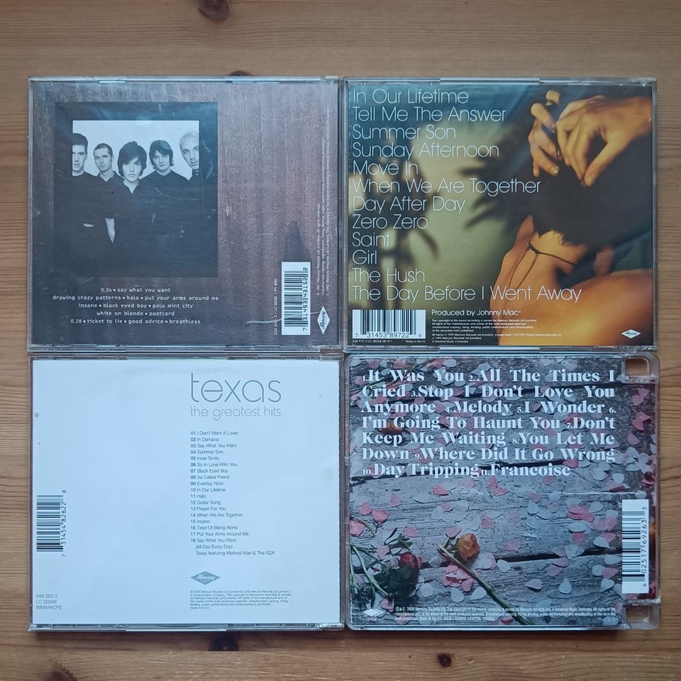 Texas / Sharleen Spiteri 4 CD Album Bundle In Great Condition Free UK ...