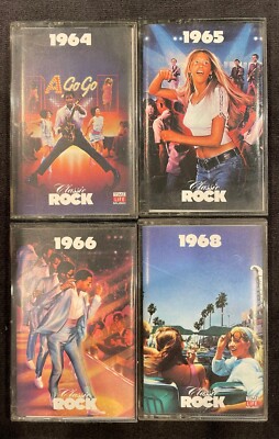 SET OF 4 TIME LIFE CLASSIC ROCK 1964 1965 1966 1968 Cassette Tape | eBay