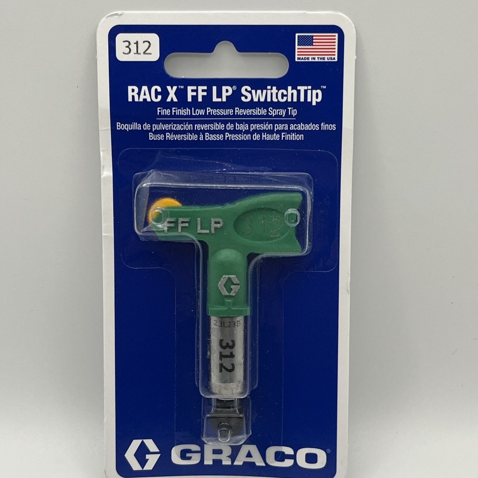 Graco SwitchTip 312 Fine Finish Low Pressure RAC X FFLP Airless Spray ...