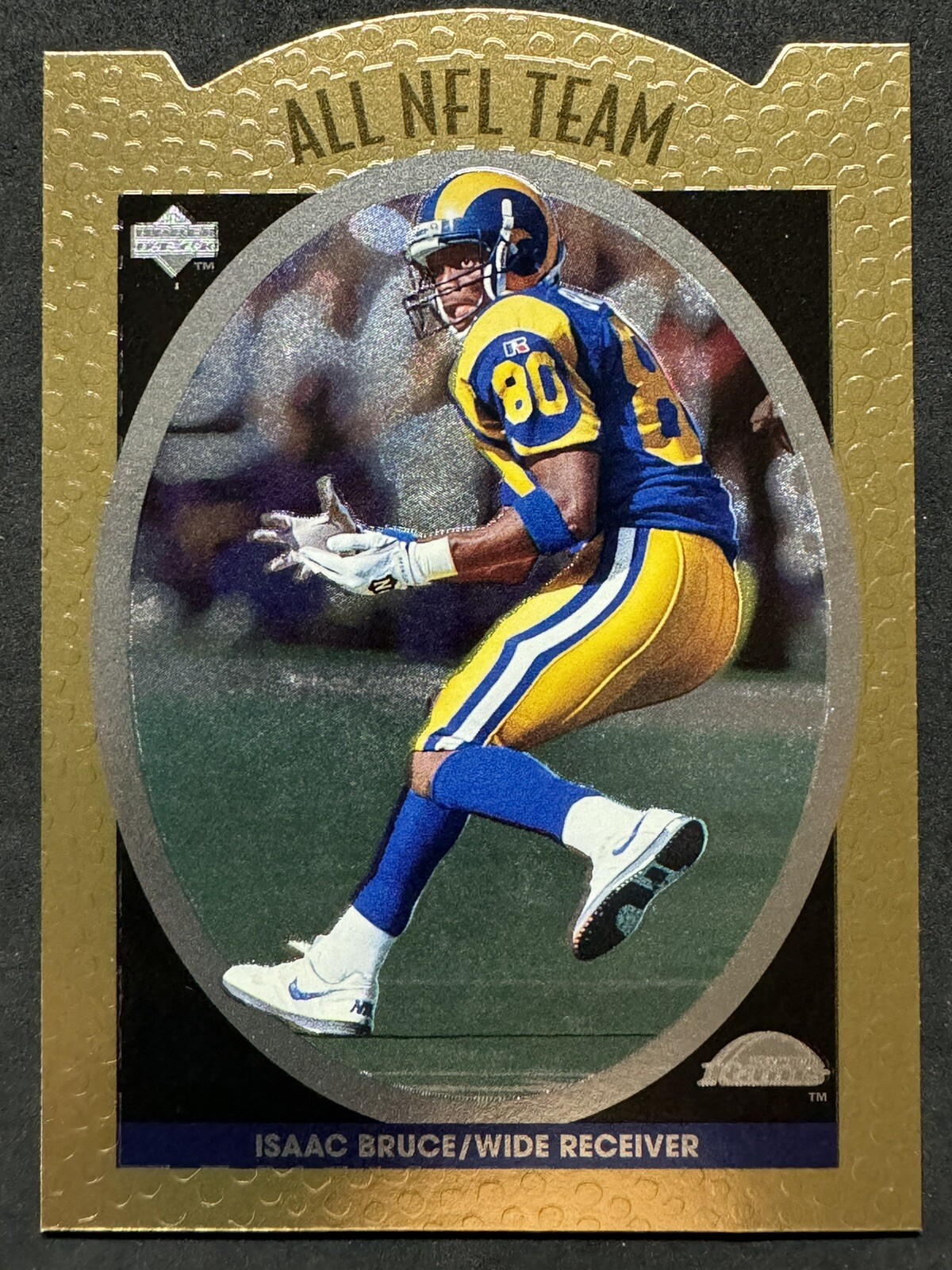 1996 Upper Deck All-NFL Team die-cut #AN2 - Isaac Bruce St. Louis Rams ...