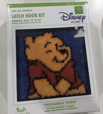 Winnie the HUGGABLE POOH Latch Hook Kit WP0016 Sealed CARON New | eBay