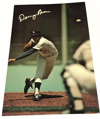 NEW Vintage 1970s LA Los Angeles Dodgers Doug Rau Baseball Chrome Post ...