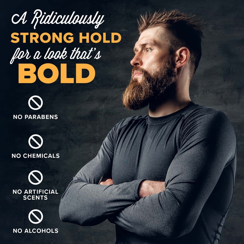 Bearded Goon Ridiculously Strong Beard & Moustache Wax -All Natural ...