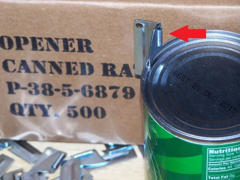 12 Pack P38 & P51 Can Openers Shelby USA Military Camping Hiking ...