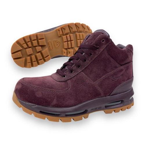 Nike Air Max Goadome ACG Boots Mens 8 Deep Burgundy Suede Gum 865031 ...