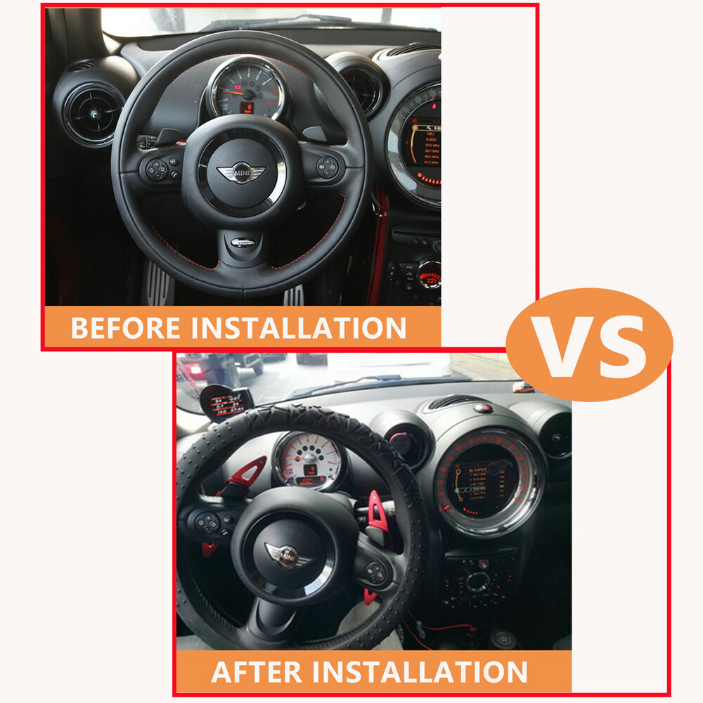 For 2007-2016 MINI Cooper S R55 R56 R57 R60 Steering Wheel Shift Paddle ...