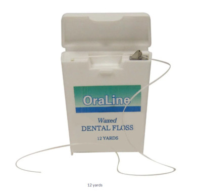 Oraline Waxed Dental Floss 12 Yards 144/Pk made in USA | eBay