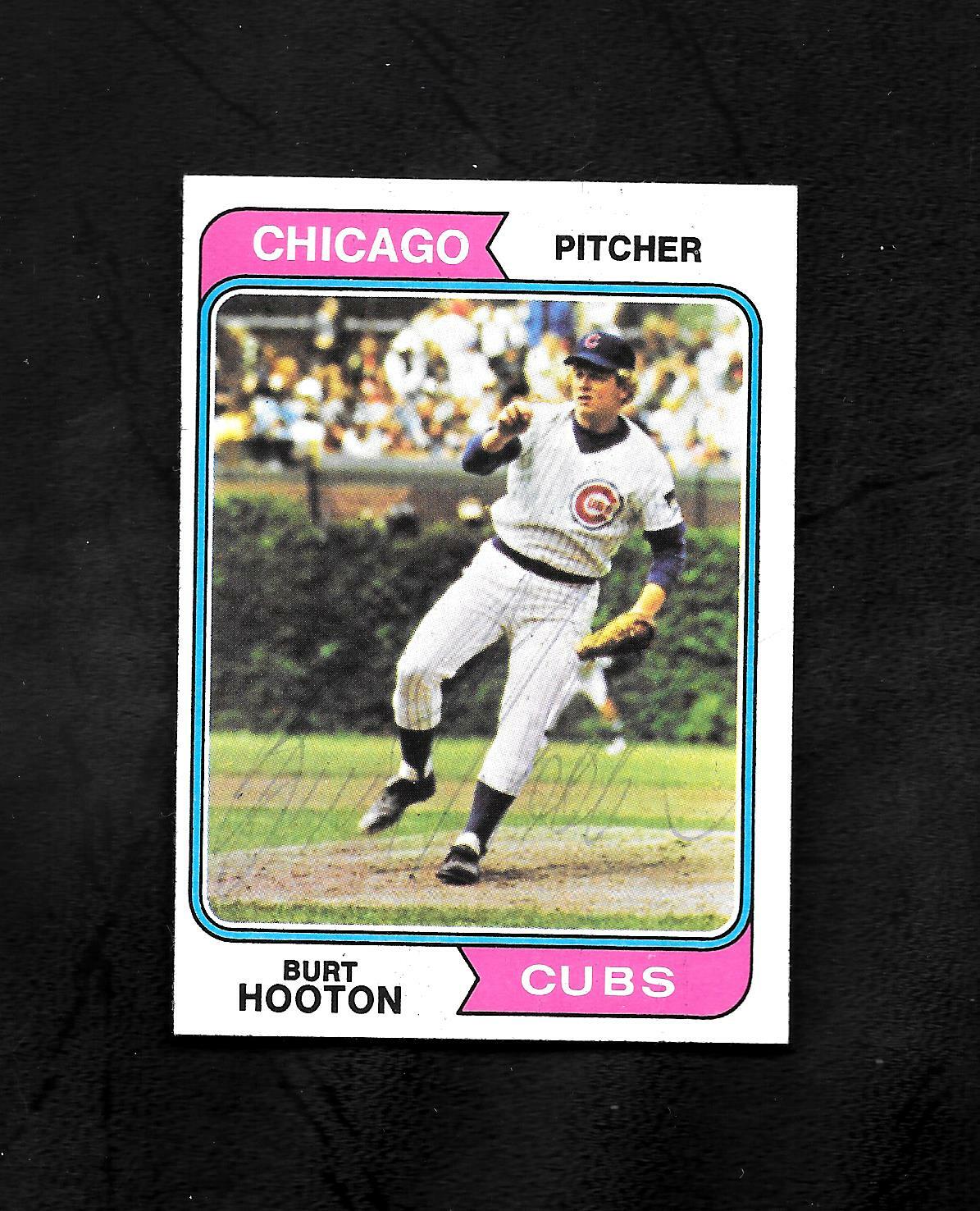 1974 TOPPS #378 BURT HOOTON - AUTO - AUTOGRAPHED - SIGNED - CUBS | eBay
