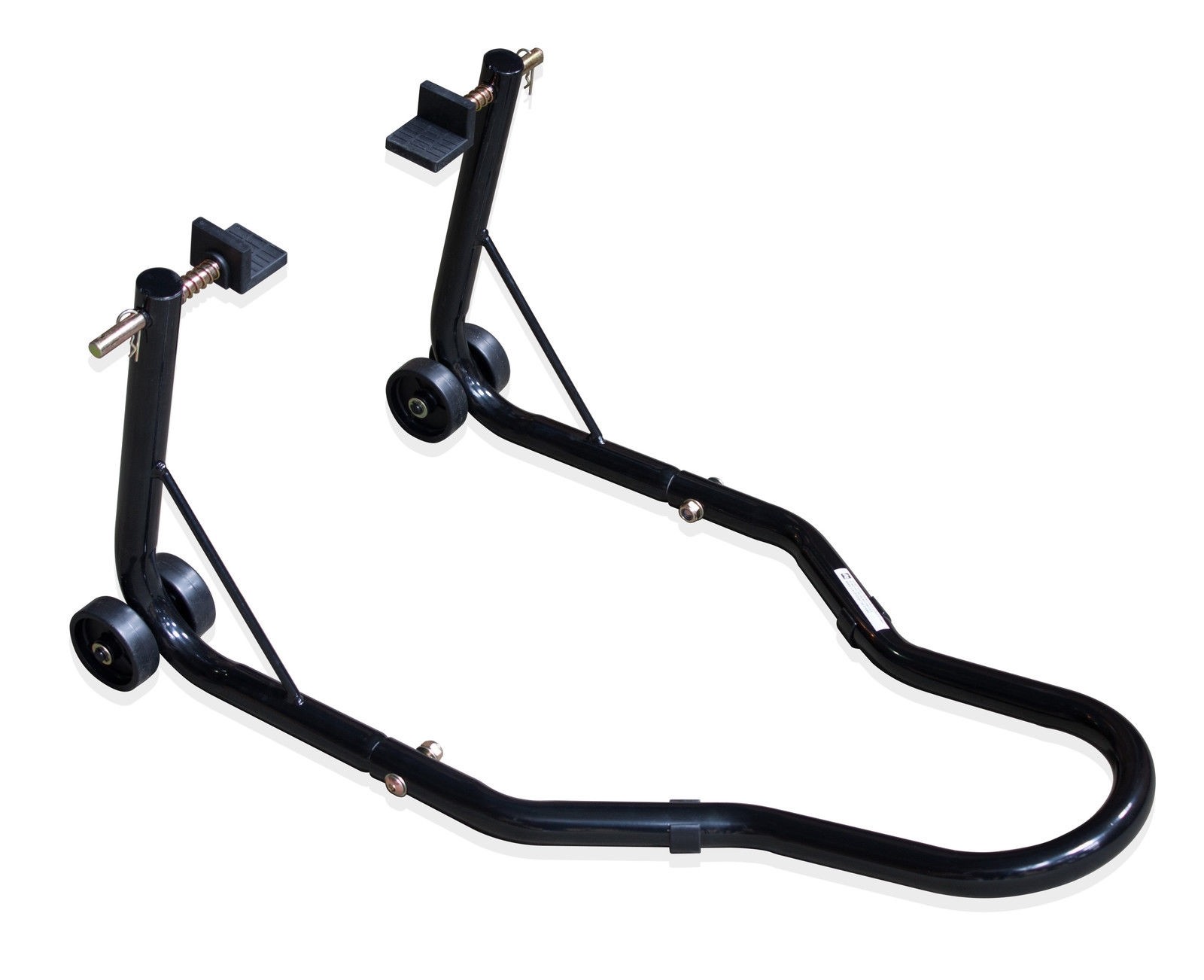 Motorcycle Paddock Stand Set Front & Rear Set Black Heavy Duty Track ...