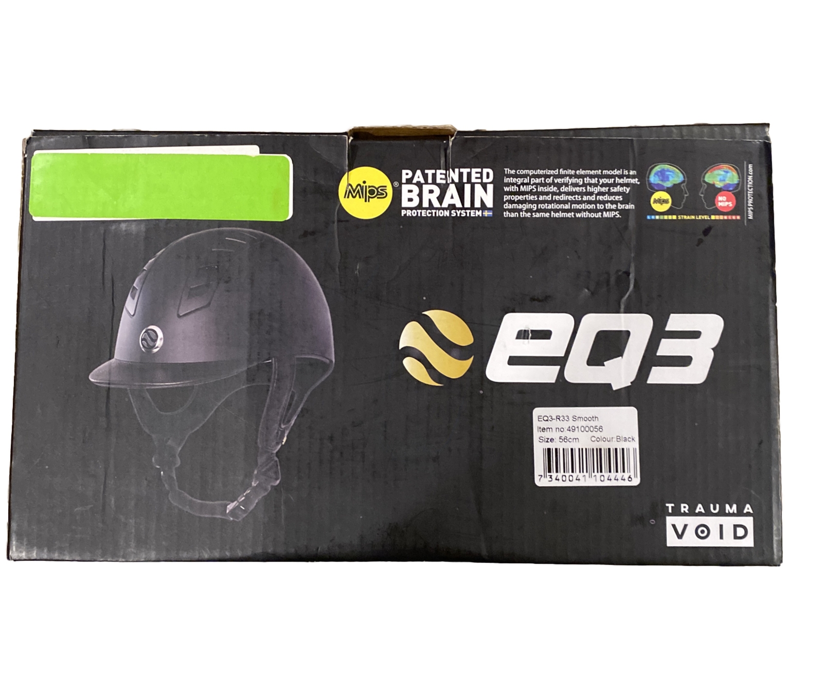TRAUMA VOID EQ3 HELMET_56 cm Smooth Surface Black | eBay