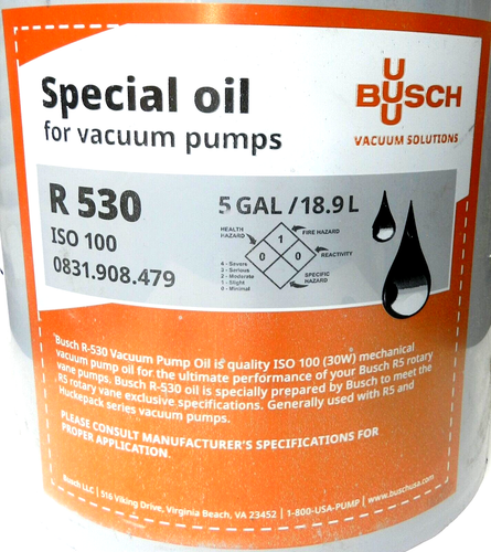 Busch Pump Oil 1 Quart Busch Vacuums Pumps Busch VM100 / R530 | eBay