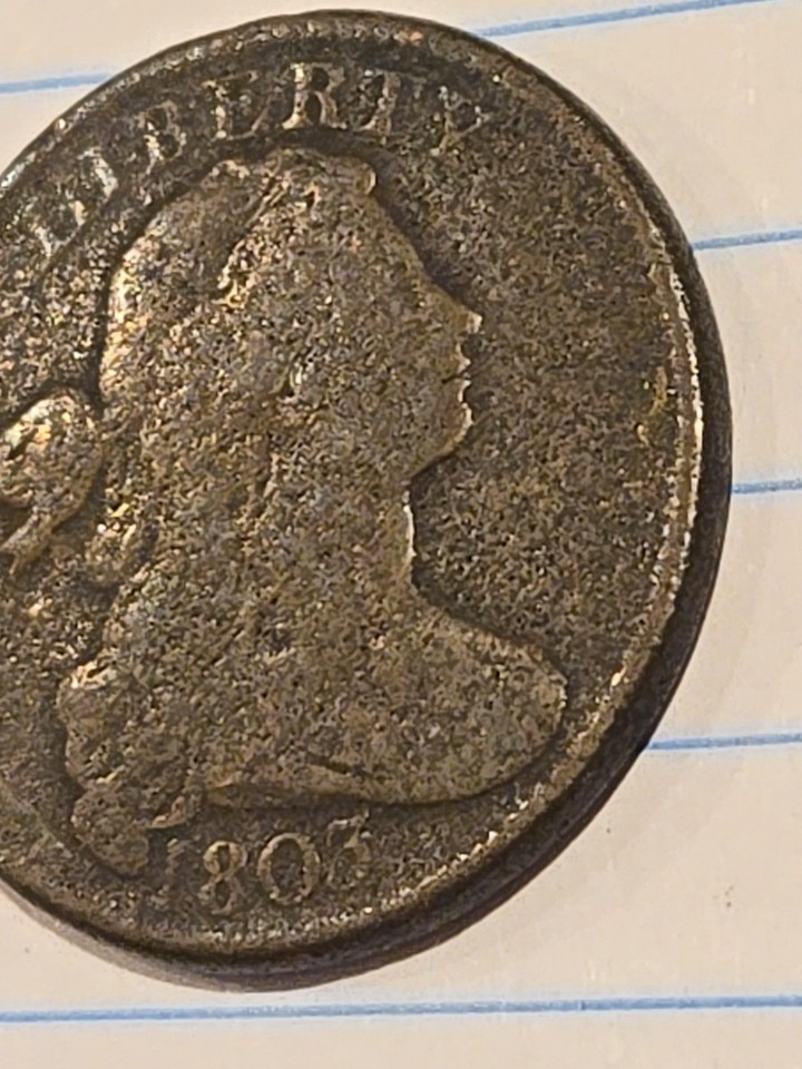 1803 Draped Bust Large Cent | US Mint 1c Early Penny Coin | Lg ...