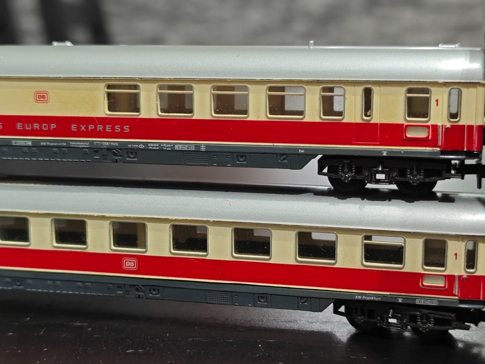 Minitrix Spur N – 2er-Set TEE-Wagen „Trans Europ Express“ (DB ...