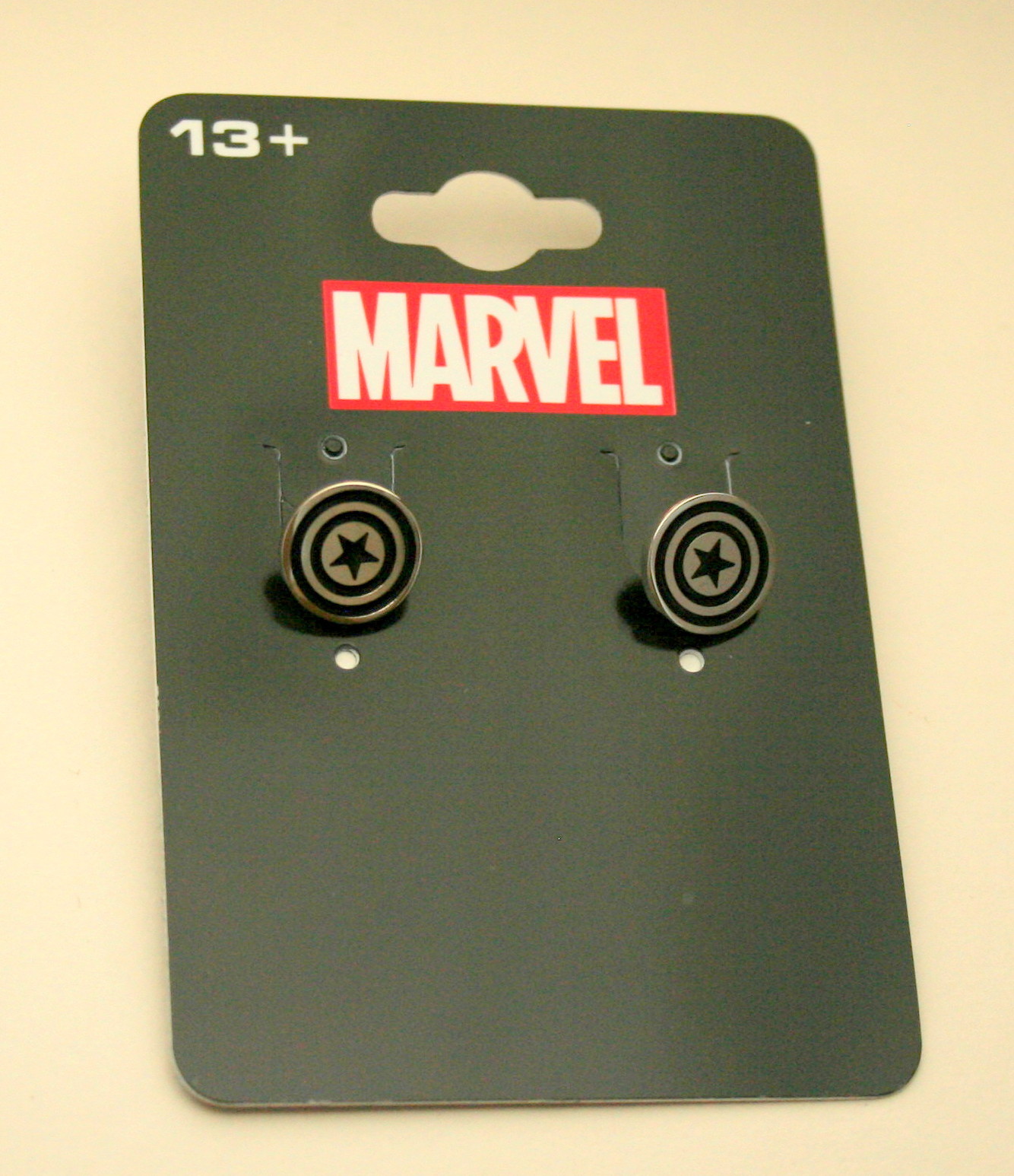 Marvel Comics Avengers Captain America Shield Earrings New NOS MOC | eBay