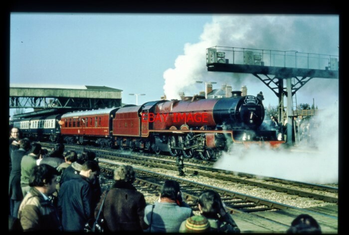 PHOTO LMS LOCO NO 6201 PRINCESS ELIZABETH ARRIVING AT HEREFORD 1981 ...