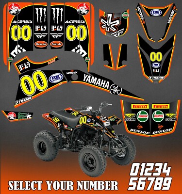 yamaha blaster yfs 200 yfs200 decals graphics stickers full kit atv ...