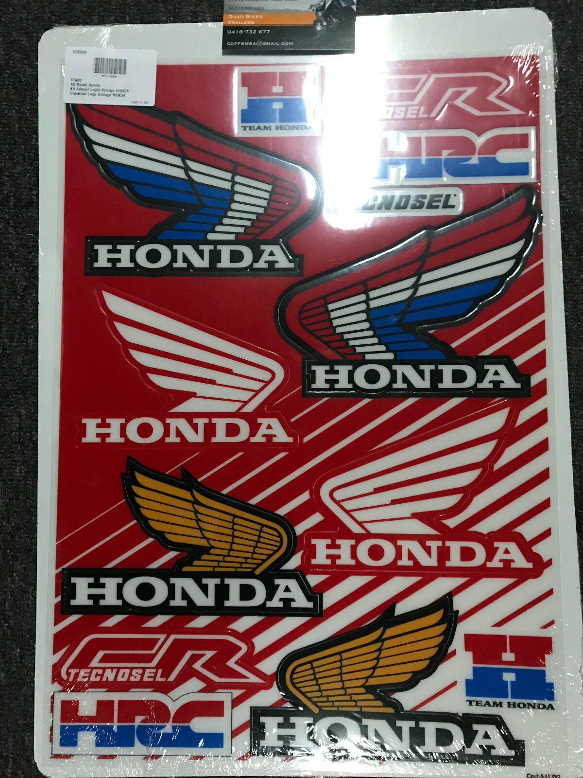 VINTAGE TRIM Sticker Kit Suits Honda XR250 XR400 XR500 XR600 XR650 etc ...