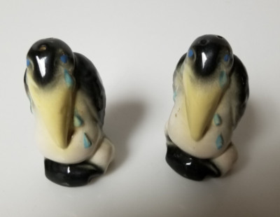 Vintage Salt & Pepper Shakers crying birds dodo blackbirds ceramic | eBay