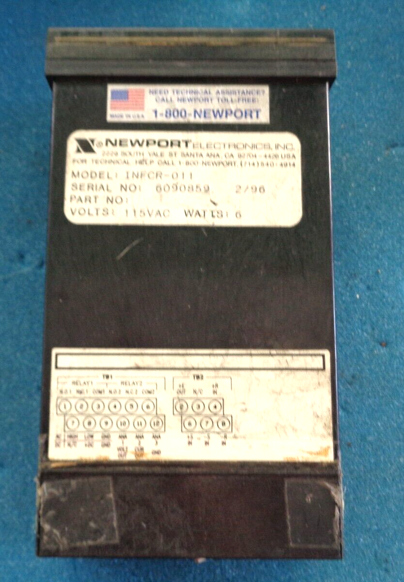 Newport Infcr-011 Infinity RTD Dual Temperature Controller/meter LED ...